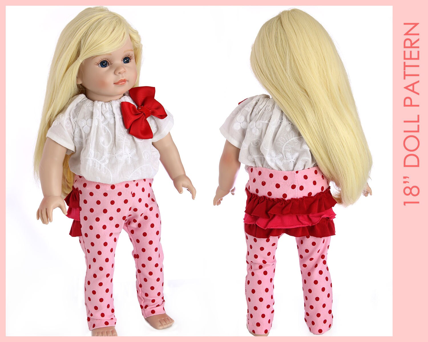 18 inch doll pattern Girl Doll Pattern 18 inch doll clothes | Etsy