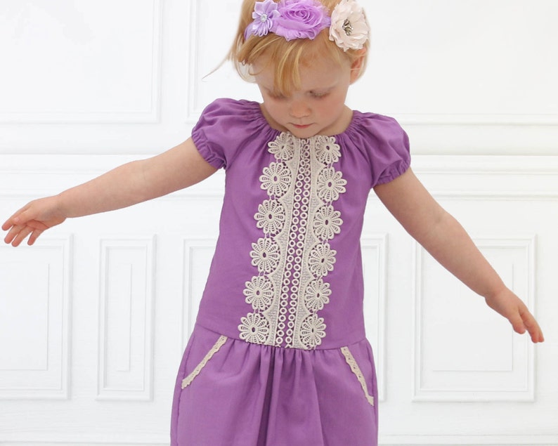 Peasant Dress Pattern PDF Girls Sewing Pattern Pdf Dress | Etsy