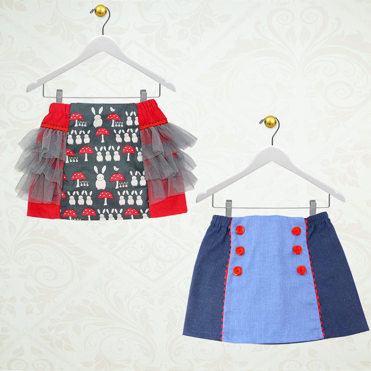 EASY Girls Skirt Pattern PDF Childrens Sewing Pattern Skirt - Etsy