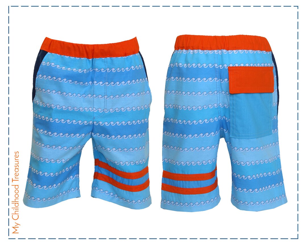 Shorts Pattern, Boys Shorts Pattern, Swim Shorts Pattern, Pdf Sewing ...