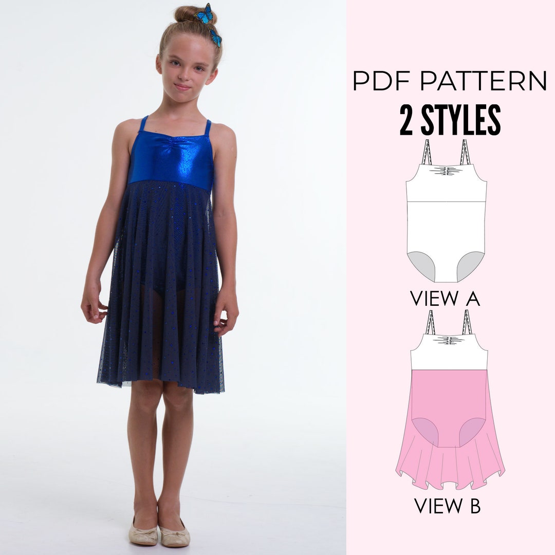 Girls Leotard Pattern PDF Ballet Leotard Pattern Gymnastics - Etsy