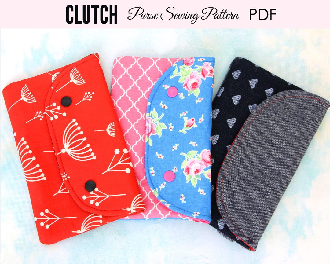 Purse Pattern, Clutch Pattern, Clutch Purse Pattern, Envelope Clutch ...