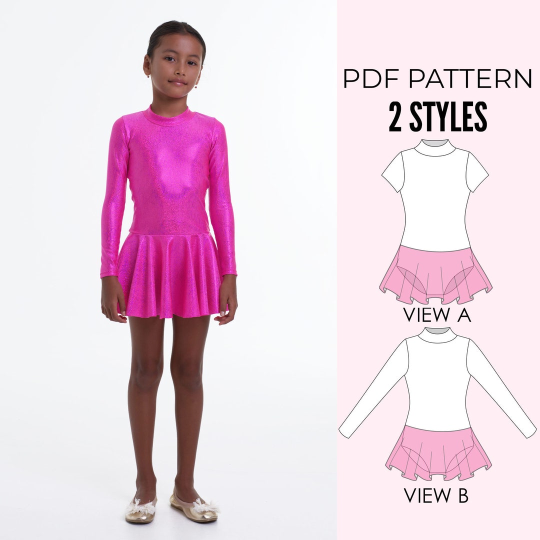 Girls Leotard Pattern Pdf Ballet Leotard Pattern Gymnastics Etsy