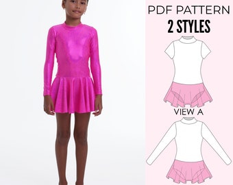 Leotards 7 Pdf Sewing Pattern With Asymmetical Neckline - Etsy