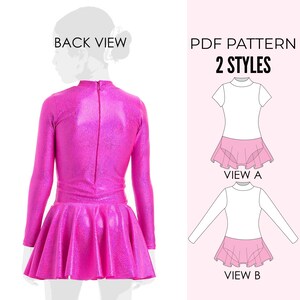 Girls Leotard Pattern PDF, Ballet Leotard Pattern, Gymnastics Leotard ...