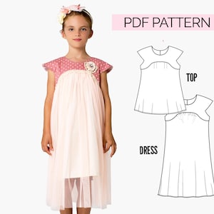 Girls Dress Pattern PDF, Flower Girl Dress Pattern, Childrens Sewing ...