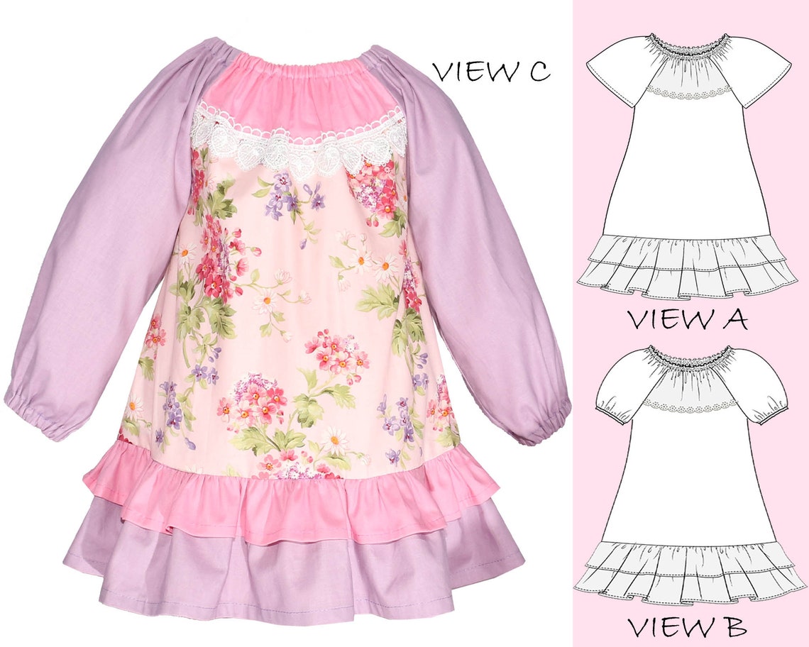 Baby Dress Pattern Baby Sewing Pattern Toddler Dress | Etsy