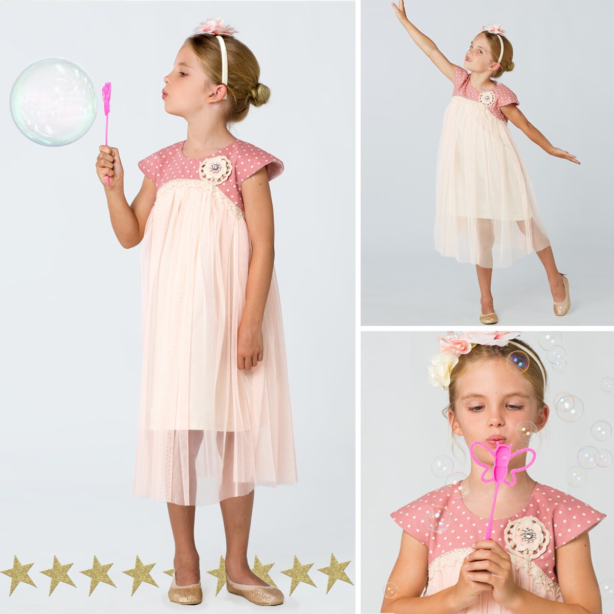 Girls Dress Pattern PDF Flower Girl Dress Pattern Childrens | Etsy