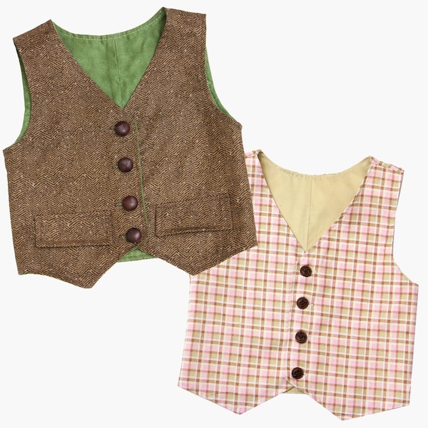 Girls Vest Pattern - Etsy