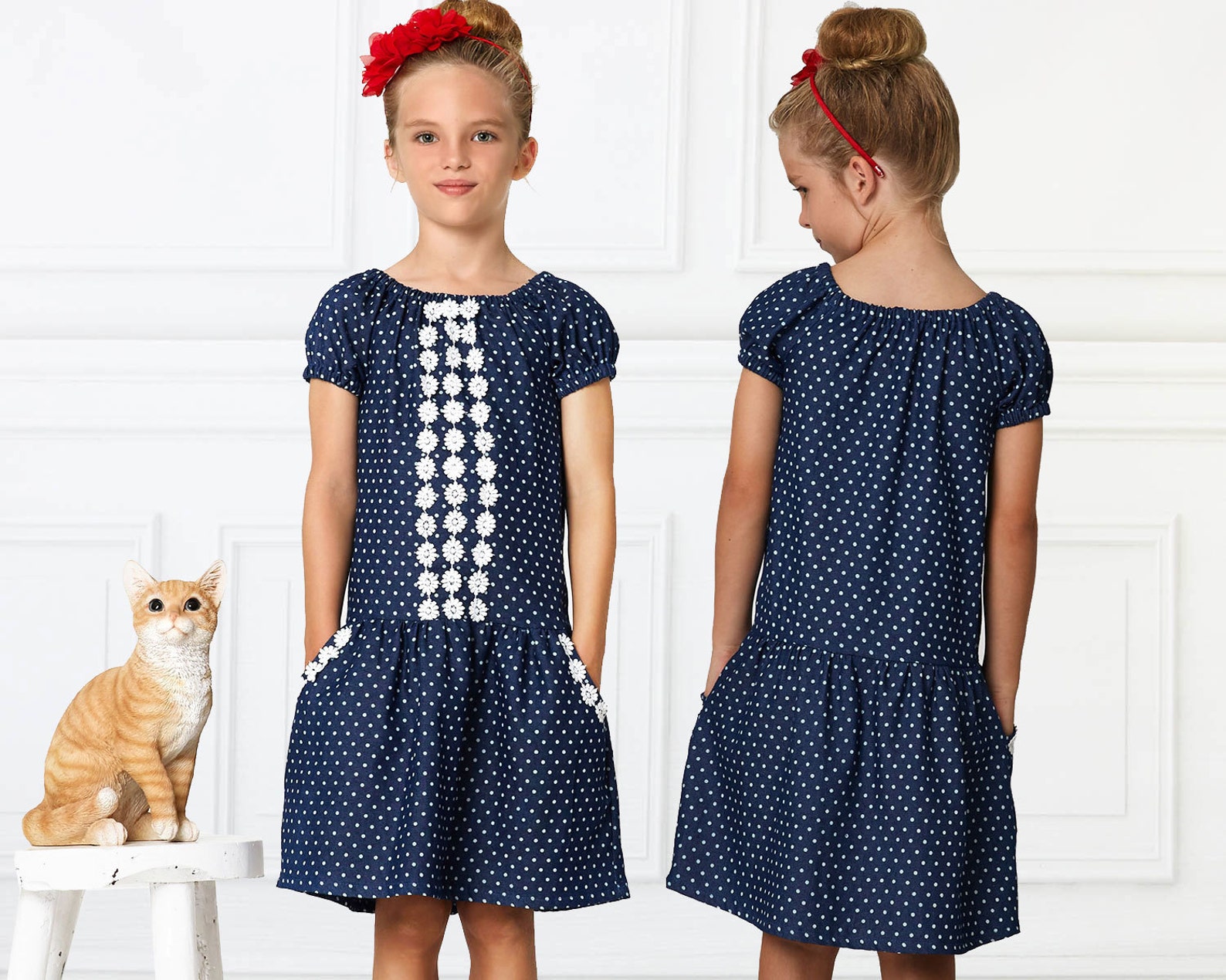Peasant Dress Pattern PDF Girls Sewing Pattern Pdf Dress - Etsy