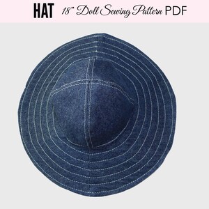 Doll Hat Pattern, 18 Inch Doll Patterns, 18 Inch Doll Clothes Patterns ...
