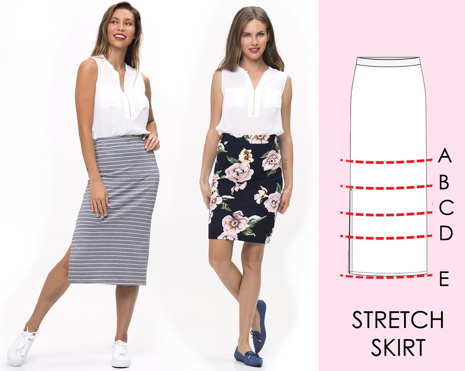 Skirt Pattern Womens Skirt Pattern Ladies Skirt Pattern - Etsy
