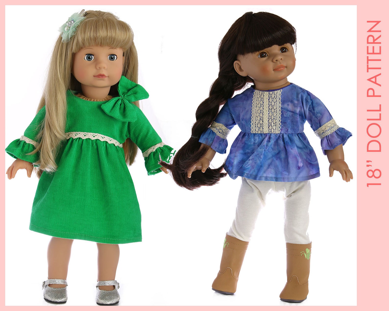 Doll Dress Pattern 18 Inch Doll Patterns Doll Patterns 18 - Etsy