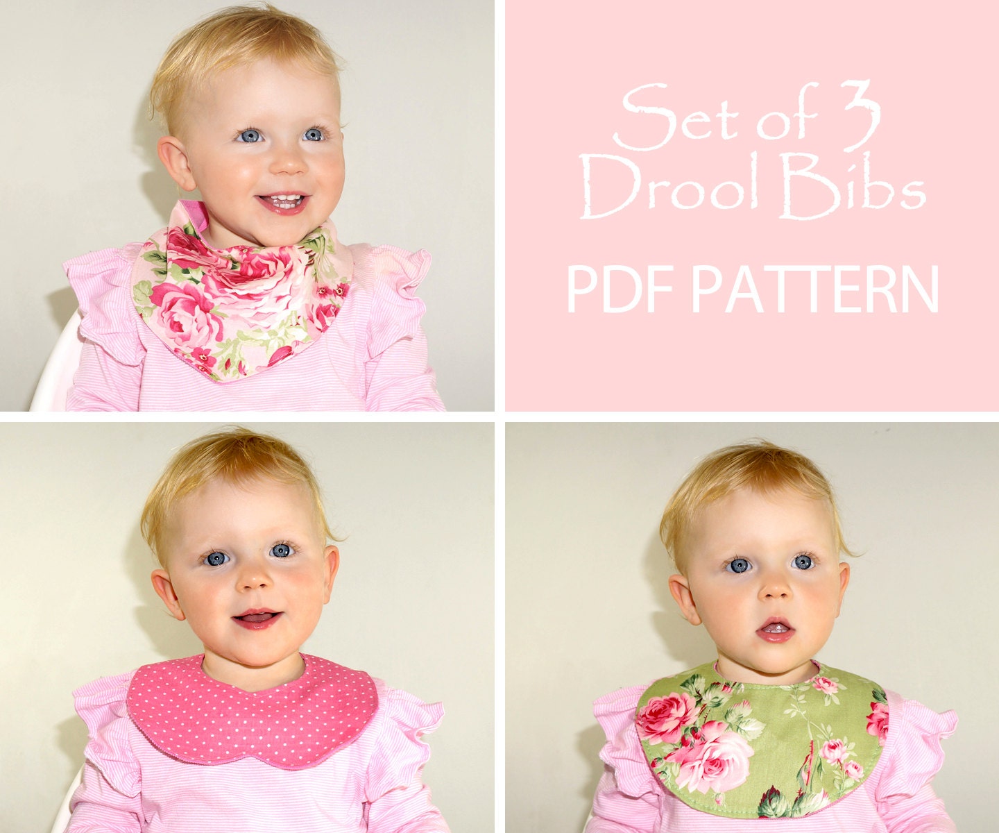 Bandana Bib Pattern Baby Bib Pattern Bib Patterns PDF | Etsy