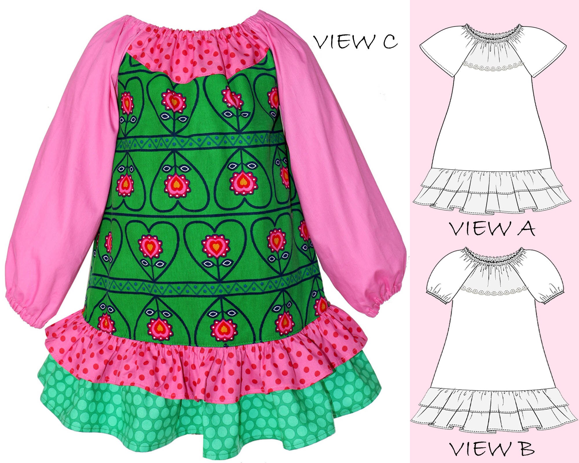 Baby Dress Pattern Baby Sewing Pattern Toddler Dress | Etsy