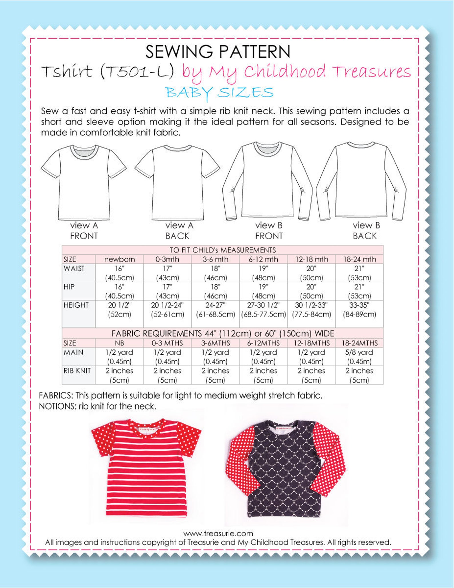 Tshirt Pattern Pdf Baby Top Pattern Baby Pattern Pdf Baby - Etsy