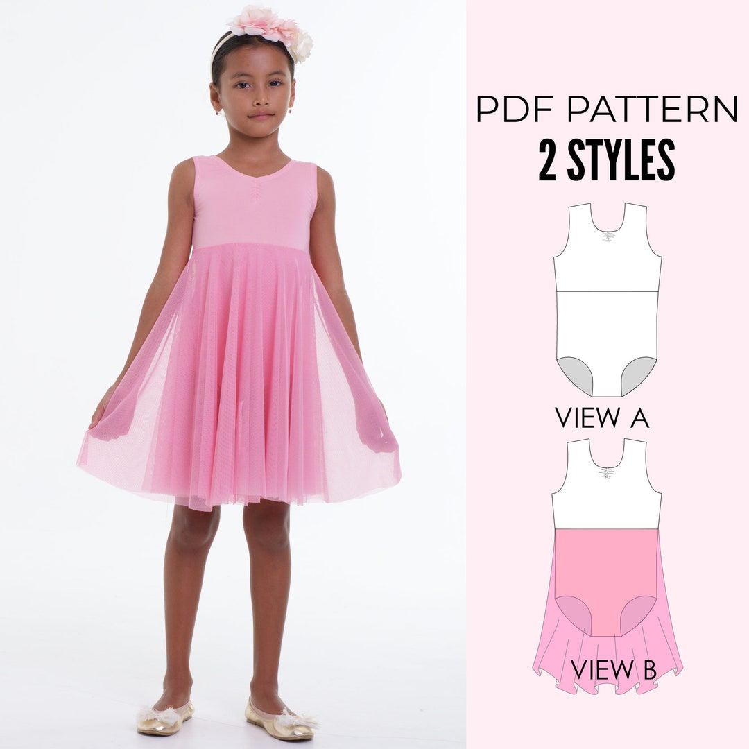 Girls Leotard Pattern PDF, Ballet Leotard Pattern, Gymnastics Leotard ...