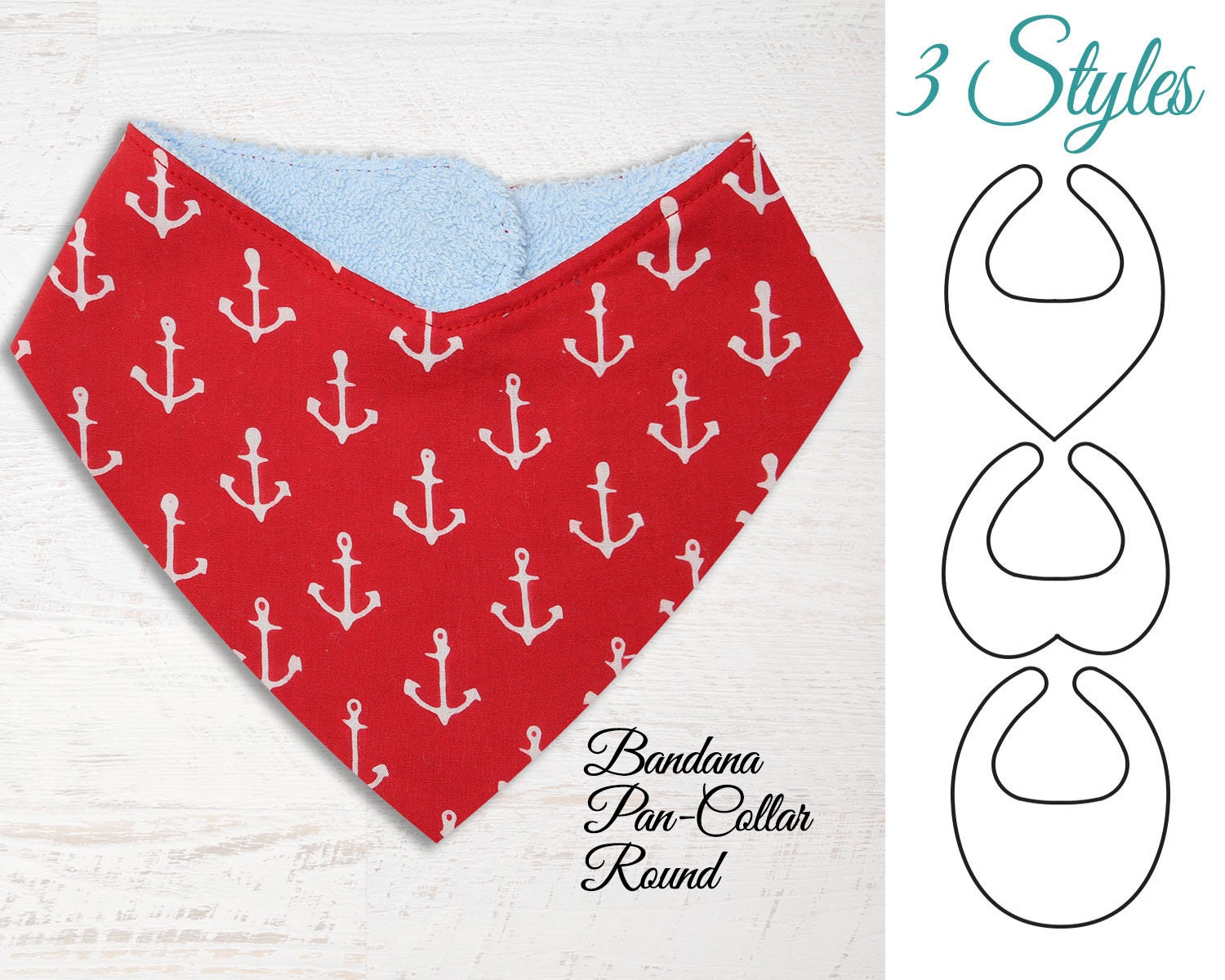 Bandana Bib Pattern Baby Bib Pattern Bib Patterns PDF | Etsy