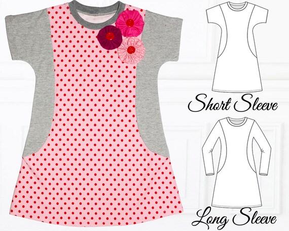 Girls Dress Pattern Tunic Pattern Pdf Tween Dress Pattern - Etsy
