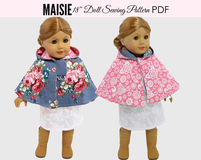 18 Inch Doll Pattern, Doll Patterns, Doll Clothes Patterns, 18 Inch ...