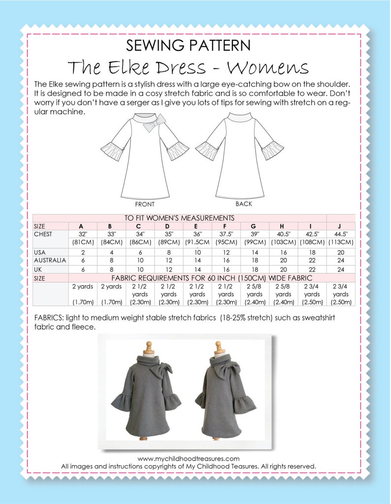 WOMENS Dress Pattern Pdf Dress Pattern Womens Sewing Pattern | Etsy WOMENS Dress Pattern Pdf Dress Pattern Womens Sewing Pattern | Etsy