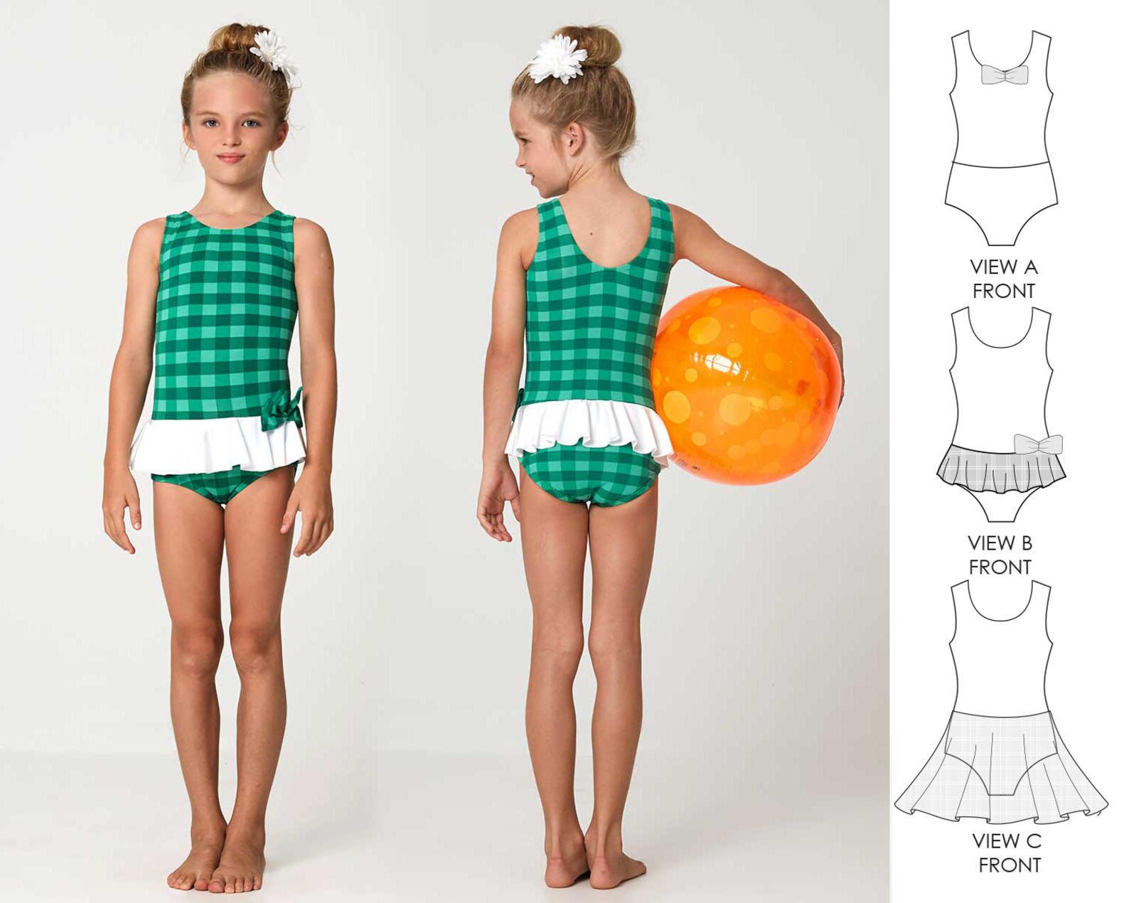 Swimsuit Pattern Swimwear Pattern Girls Leotard Pattern PDF - Etsy