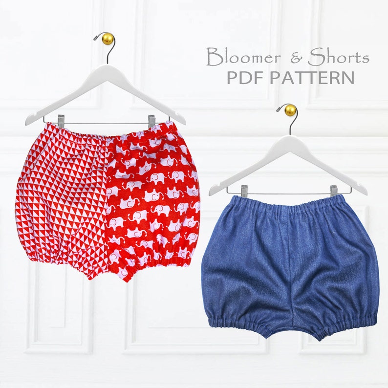 Girls Sewing Pattern Pdf Bloomer Pattern Shorts Pattern - Etsy