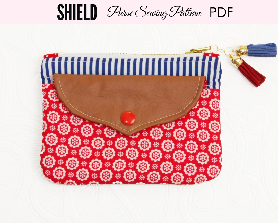 Purse Pattern, Clutch Pattern, Clutch Purse Pattern, Sewing Pattern PDF ...