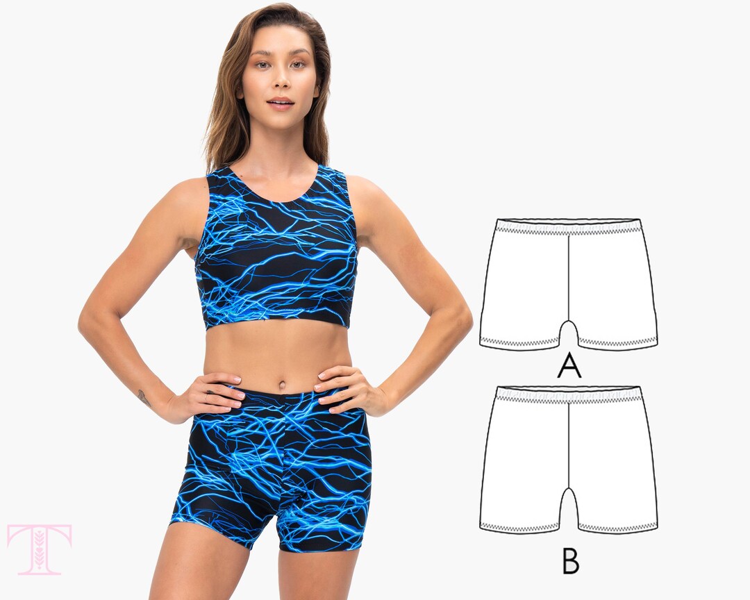 Shorts Pattern, Womens, Ladies, Yoga Shorts Pattern PDF, Gym Shorts ...