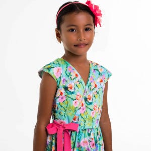 Girls Dress Pattern Pdf, Wrap Dress Pattern, Childrens Sewing Pattern ...