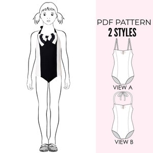 Ballet Pattern, Leotard Sewing Pattern, Dance Leotard Pattern, Dance ...