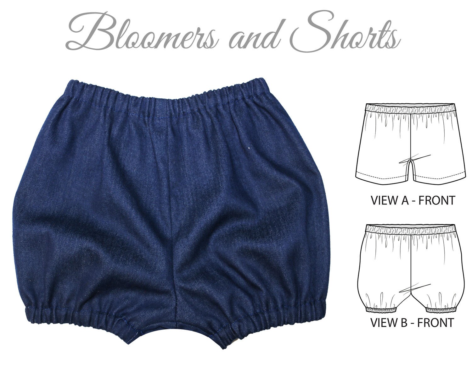 Girls Sewing Pattern Pdf Bloomer Pattern Shorts Pattern - Etsy UK
