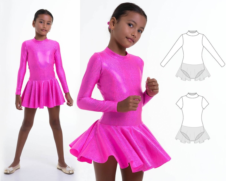 Girls Leotard Pattern Pdf Ballet Leotard Pattern Gymnastics Etsy