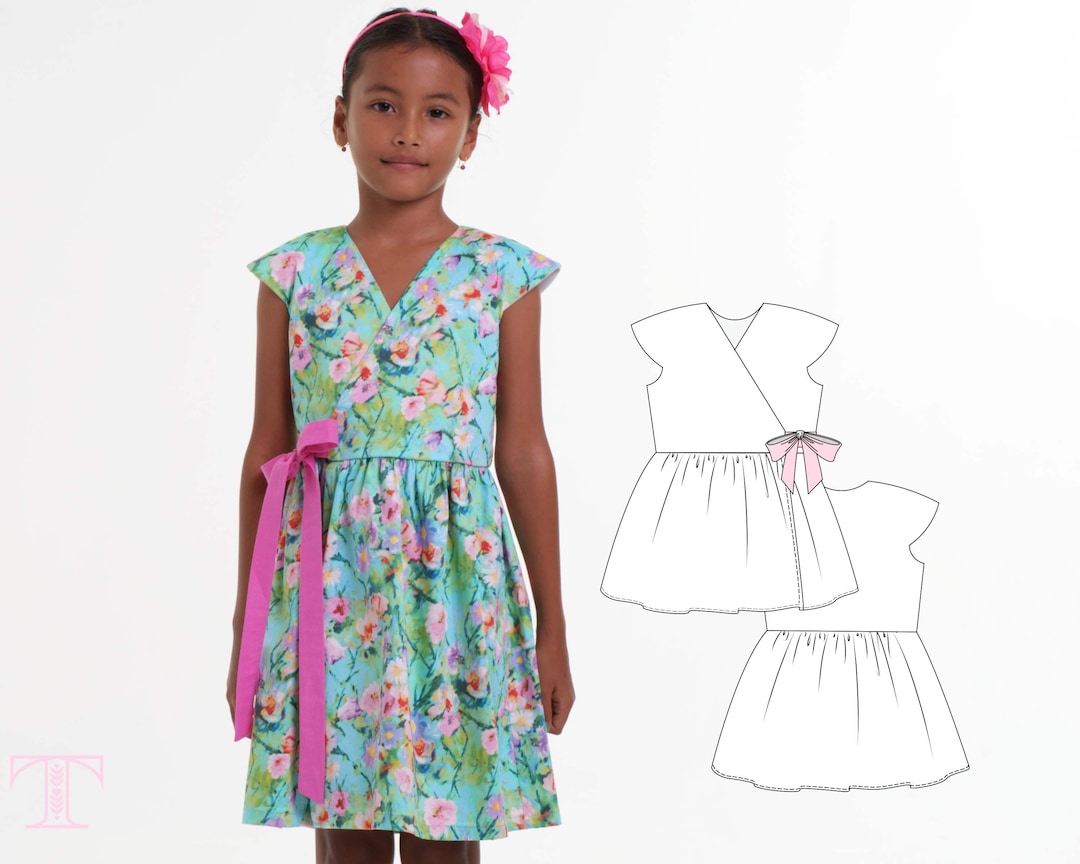 Girls Dress Pattern Pdf, Childrens Sewing Pattern, Dress Sewing Pattern ...