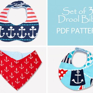 Bandana Bib Pattern, Baby Bib Pattern, Bib Patterns, PDF Sewing Pattern ...