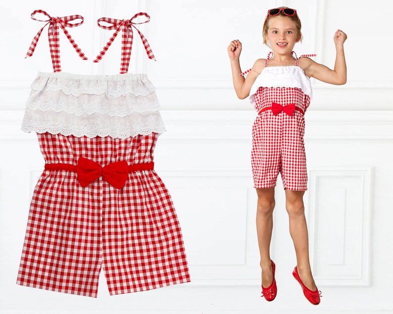 Romper Pattern, Girls Romper Pattern, Girls Sewing Pattern PDF, Romper ...