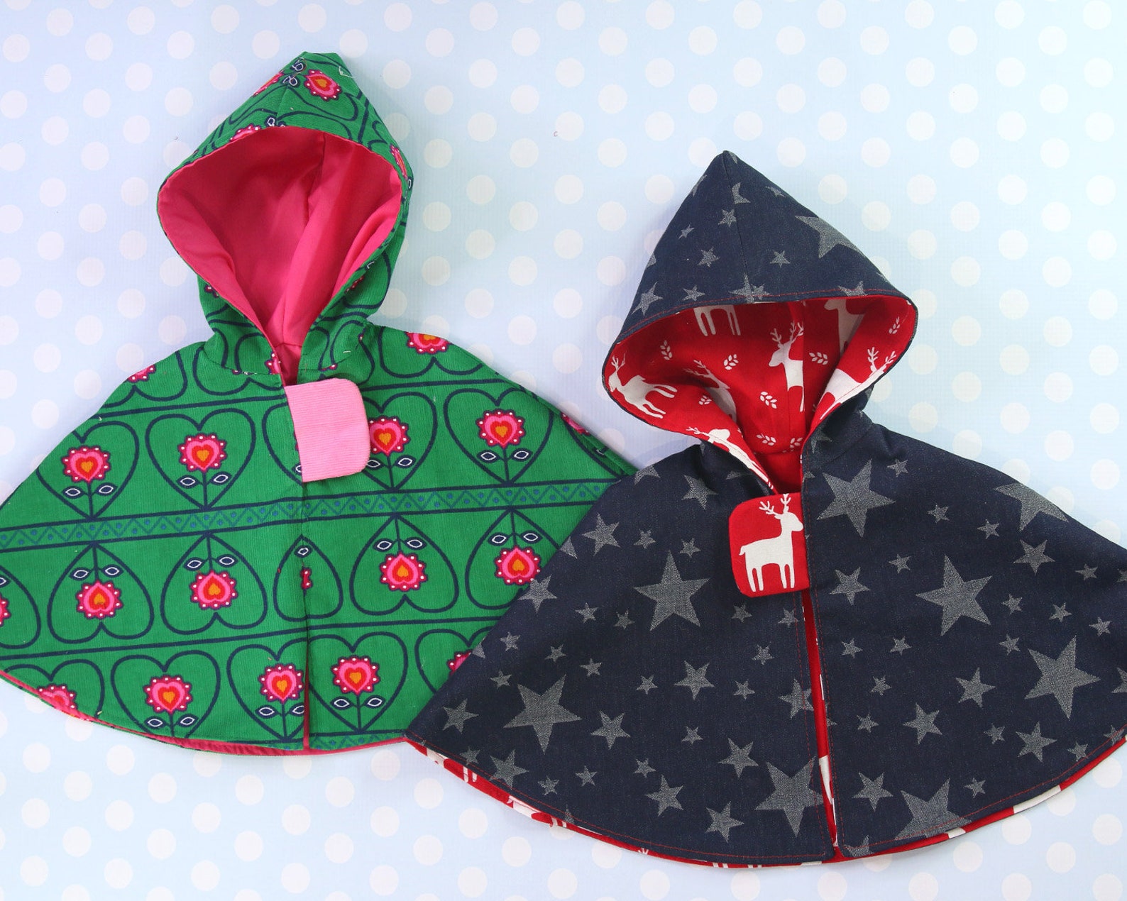 Childrens Sewing Pattern PDF, Hooded Cape Pattern Child, Girls Sewing ...