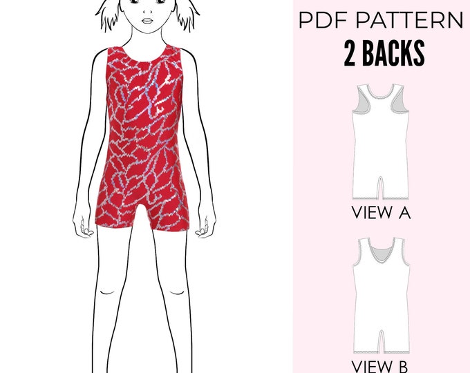 Pants Pattern, Girls Leotard Pattern Pdf, Gymnastics Pattern, Cheer ...