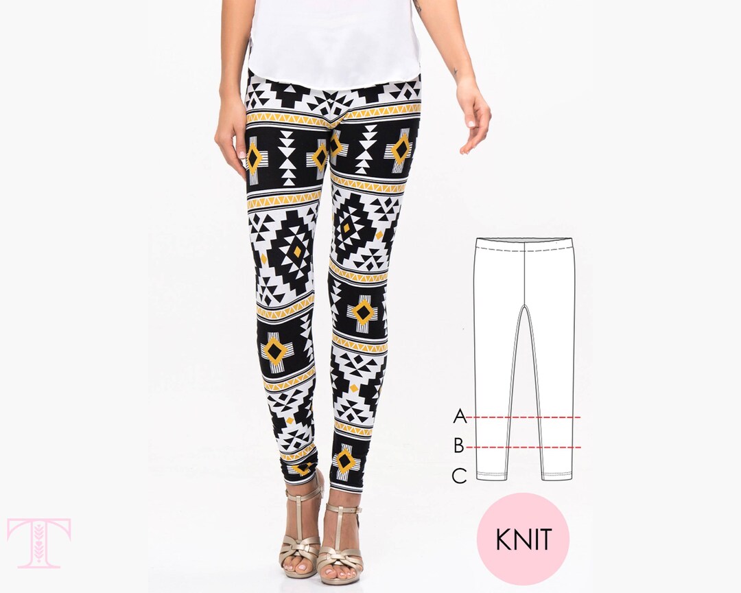 Leggings Sewing Pattern PDF, Women's Ladies, Yoga Dance Activewear Gym ...