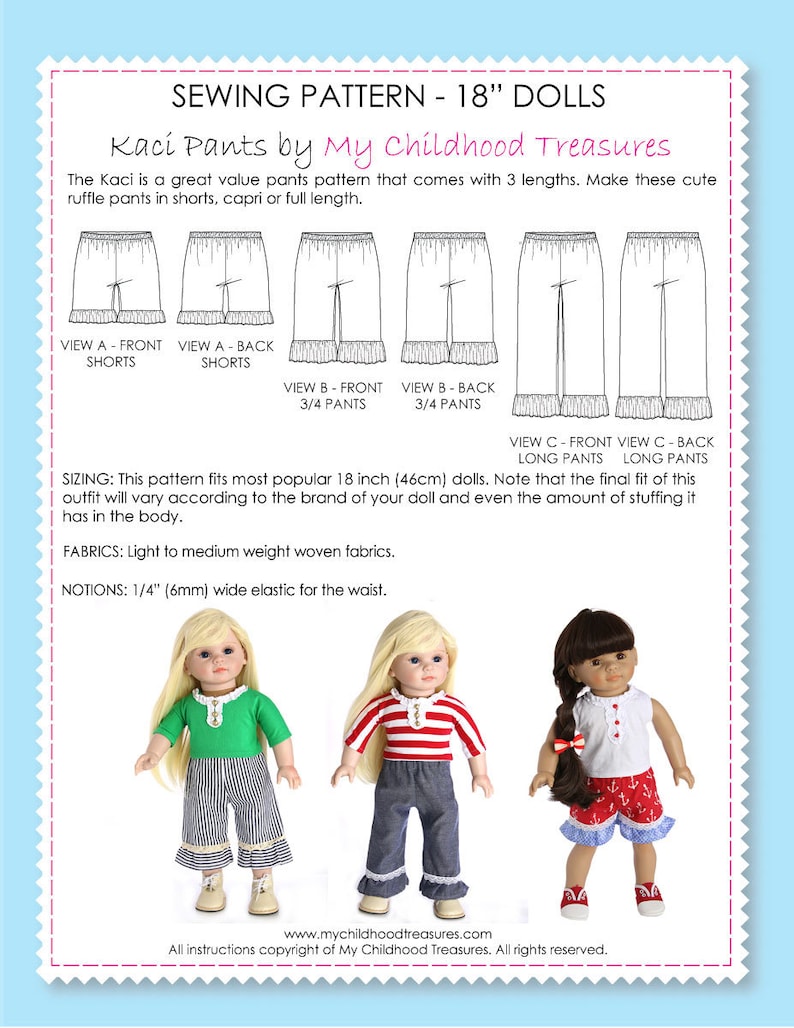 18 Inch Doll Patterns 18 Inch Doll Clothes Patterns Doll - Etsy