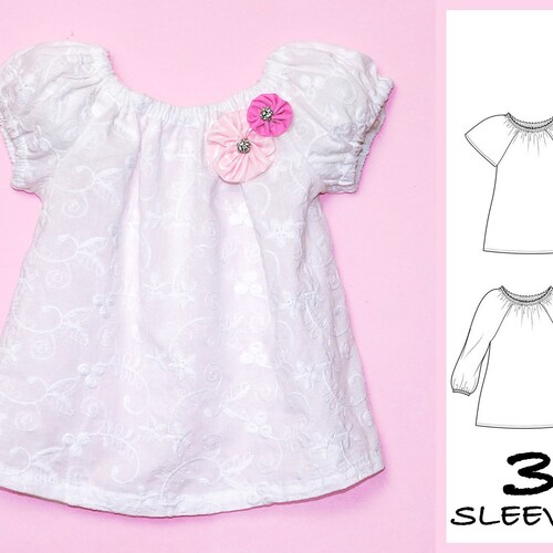 Girls Sleeveless Top PDF Pattern Diy Clothing Instant | Etsy