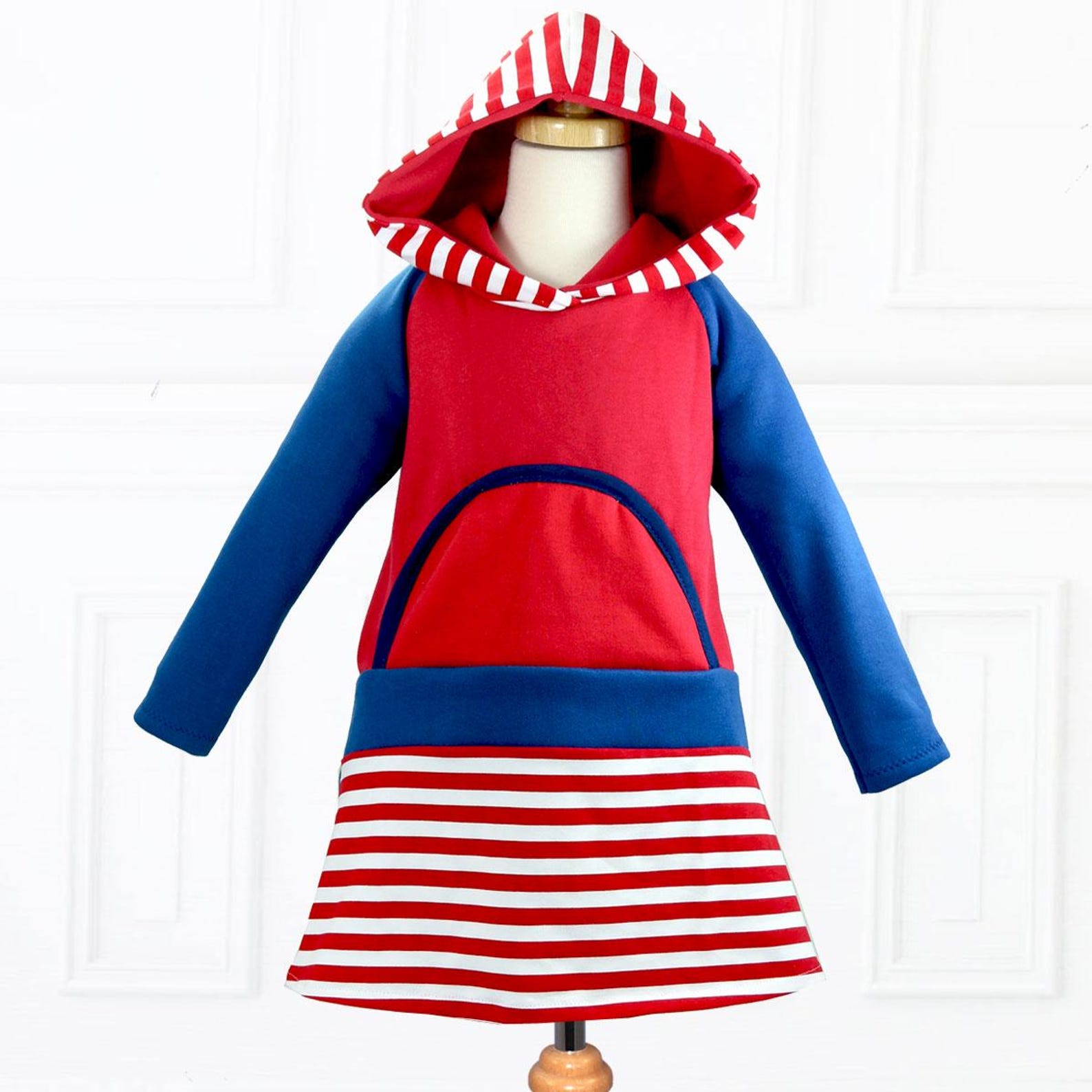 Girls Dress Sewing Pattern PDF, Sweater Dress for Winter With Long ...