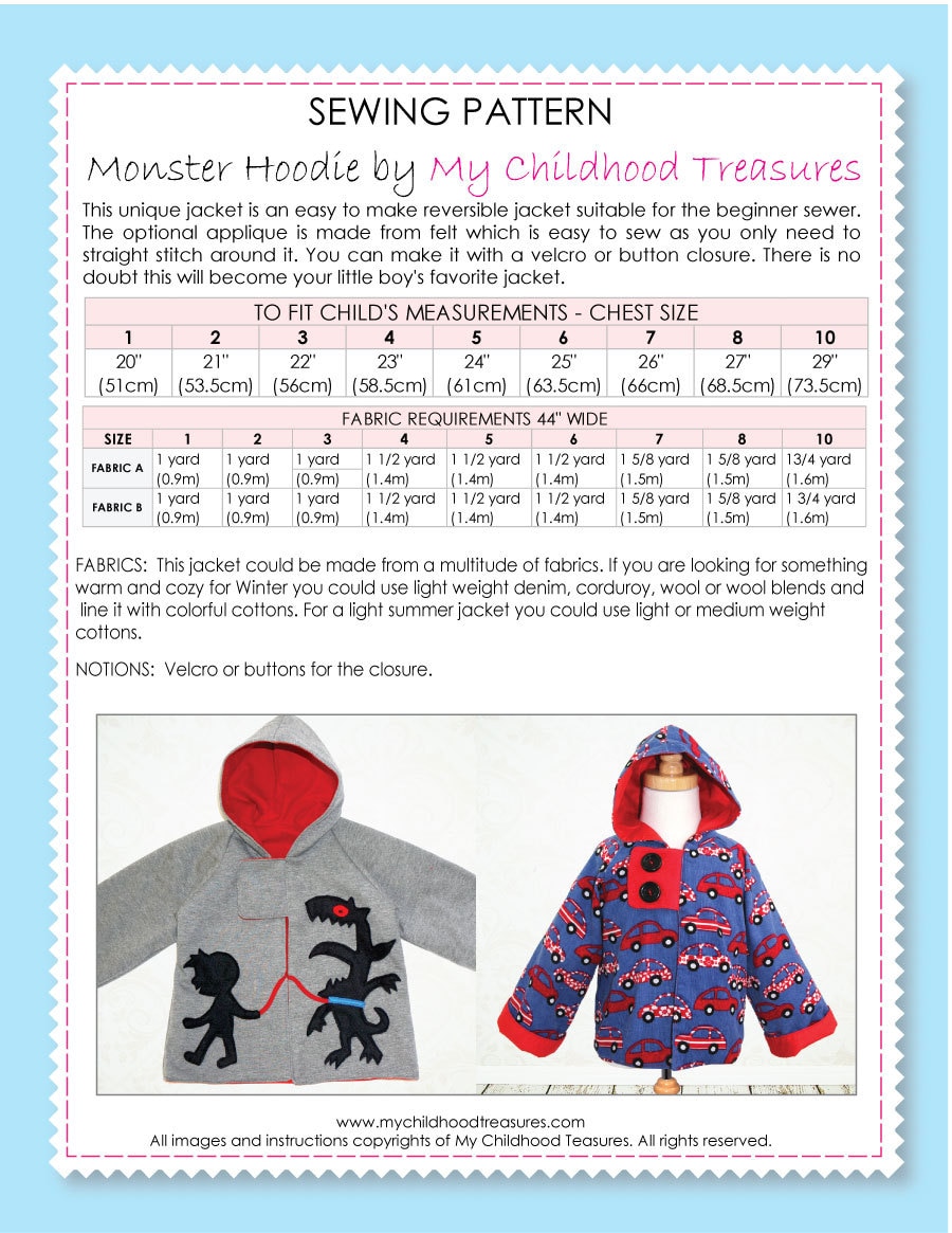 Boys Patterns Boys Sewing Pattern Pdf Jacket Patterns Coat - Etsy