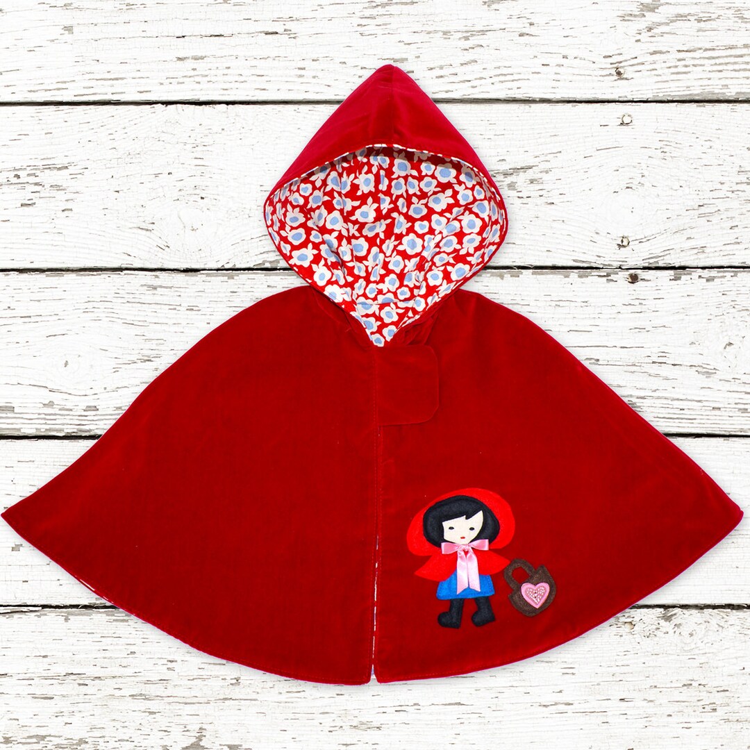 Childrens Sewing Pattern PDF, Hooded Cape Pattern Child, Girls Sewing ...