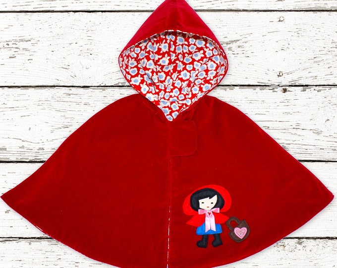 Childrens Sewing Pattern PDF, Hooded Cape Pattern Child, Girls Sewing ...