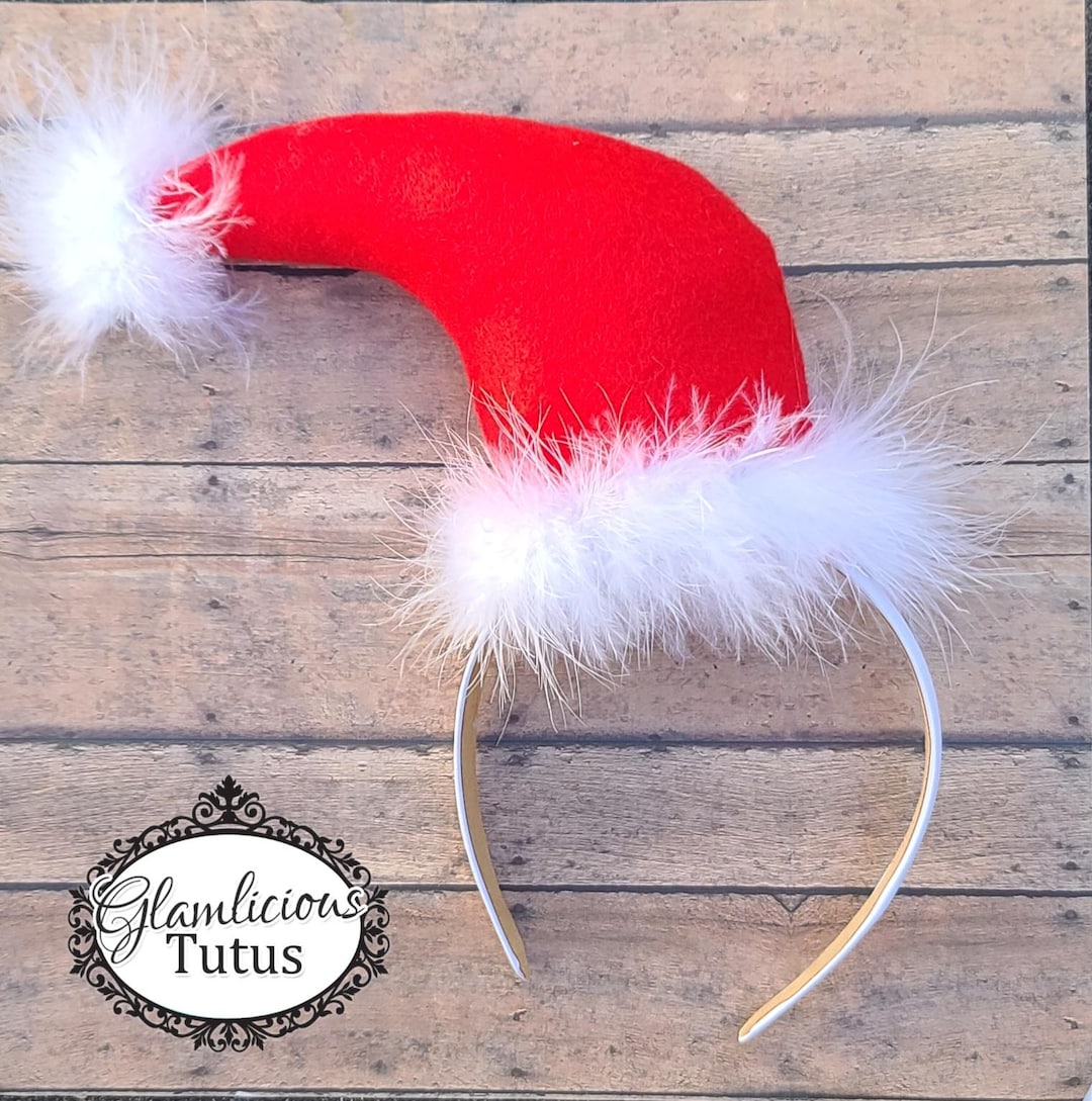 Santa's Hat Headband | Santa Hat | Headband | Toddler-adult Listing ...