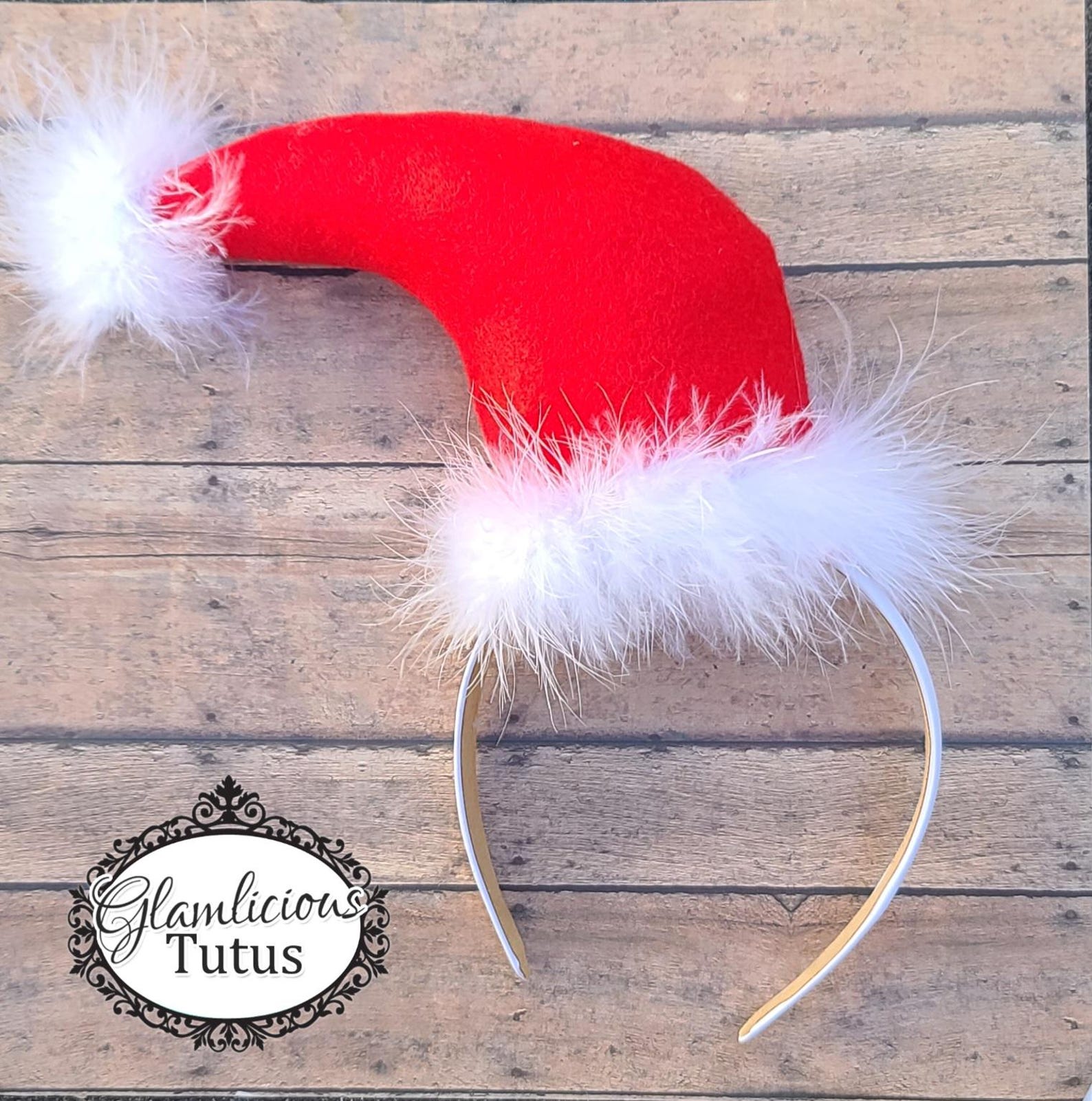 Santa's Hat Headband | Santa Hat | Headband | Toddler-adult Listing ...
