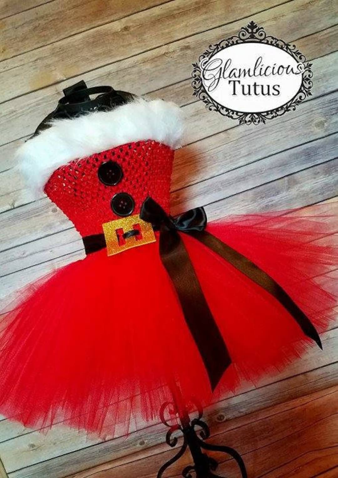 Santa Tutu Dress| Santa Dress Costume | Mrs. Santa Claus Tutu Dress ...