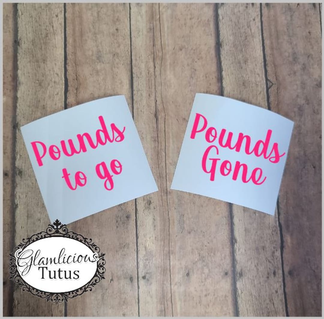 Weight Loss Decals | Weight Loss Tracker | Decals | Pounds Gone ...