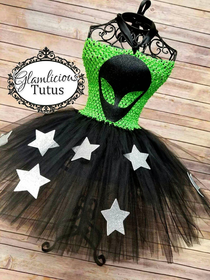 Alien Galaxy Tutu Dress | Alien Tutu Dress | Alien Halloween Costume ...